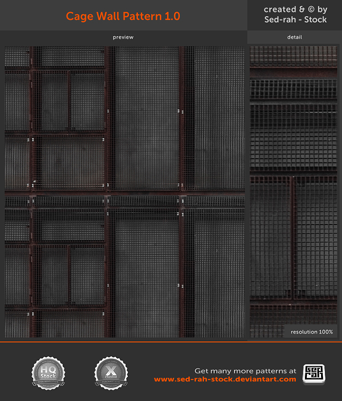 Cage Wall Pattern 1.0 by Sed-rah-Stock on DeviantArt