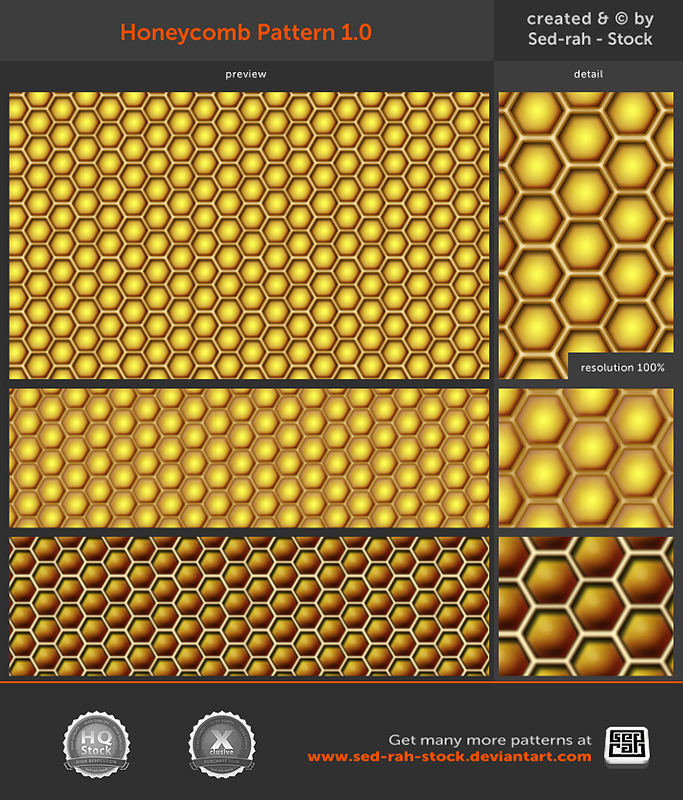 Honeycomb Pattern 1.0 by Sed-rah-Stock on DeviantArt