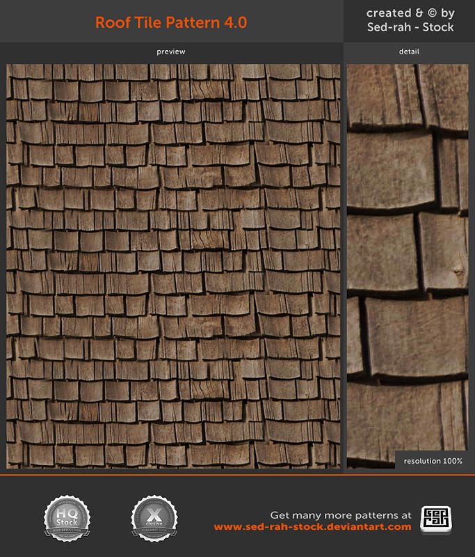 Roof Tile Pattern 4.0 by Sed-rah-Stock on DeviantArt
