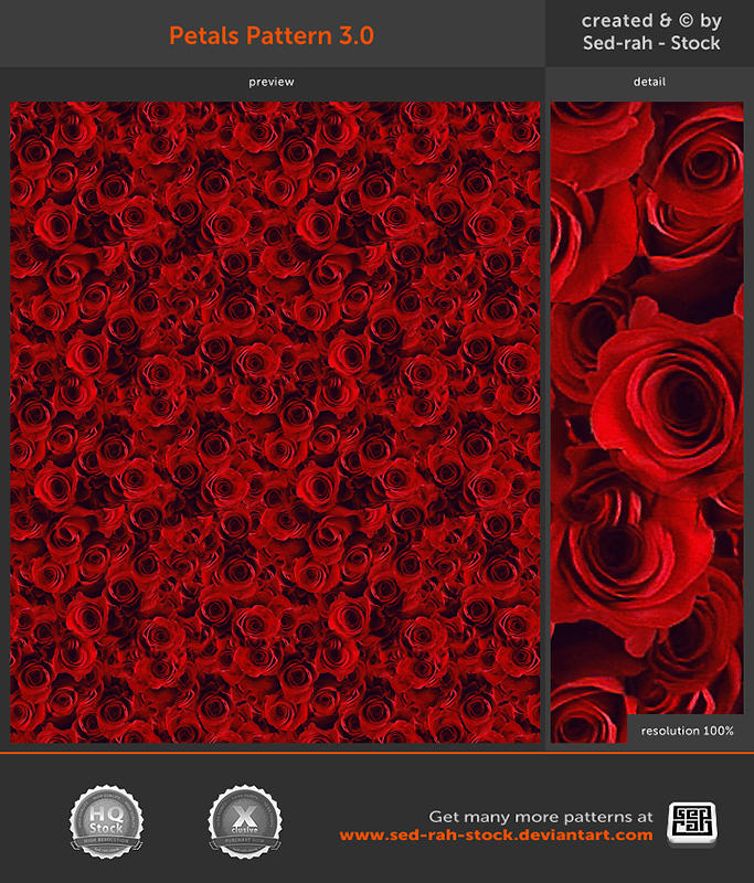 Petals Pattern 3.0 by Sed-rah-Stock on DeviantArt