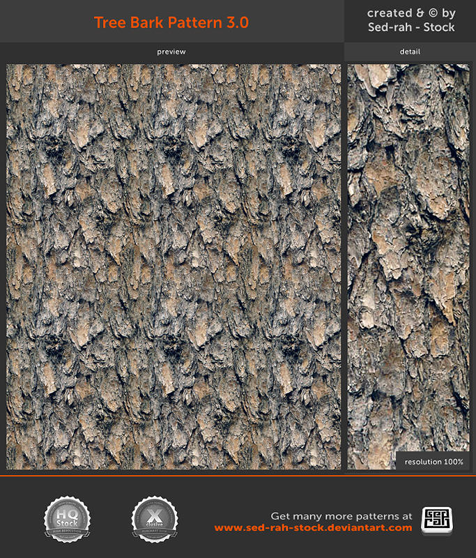 Tree Bark Pattern 3.0 by Sed-rah-Stock on DeviantArt