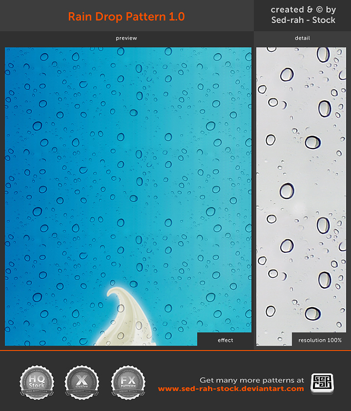 Raindrop Pattern 1.0 by Sed-rah-Stock on DeviantArt