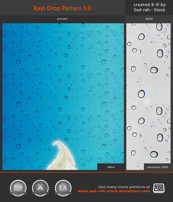 Raindrop Pattern 1.0 by Sed-rah-Stock on DeviantArt