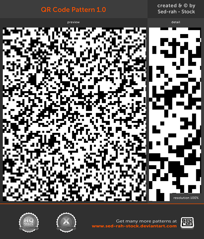QR Code Pattern by Sed-rah-Stock on DeviantArt