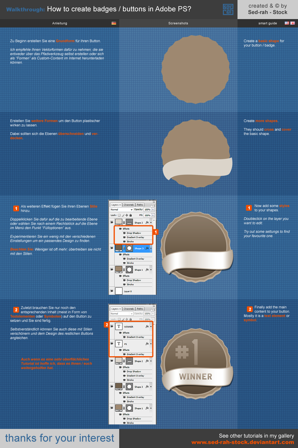 How to create buttons by Sed-rah-Stock on DeviantArt