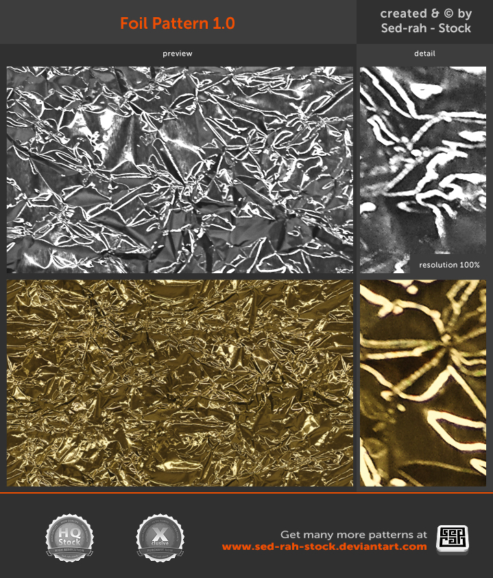 Foil Pattern 1.0 by Sed-rah-Stock on DeviantArt