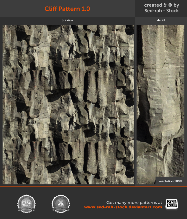 Cliff Pattern 1.0 by Sed-rah-Stock on DeviantArt