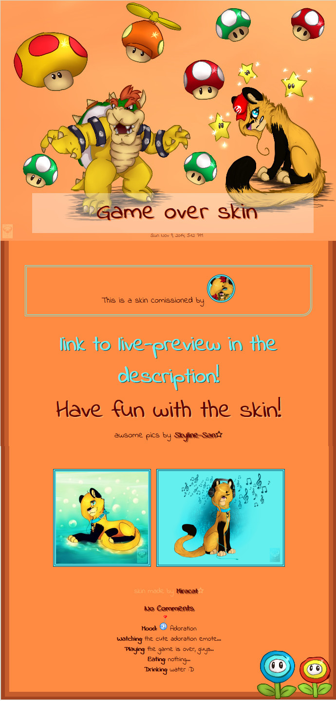 Game over journal skin by Miracat on DeviantArt