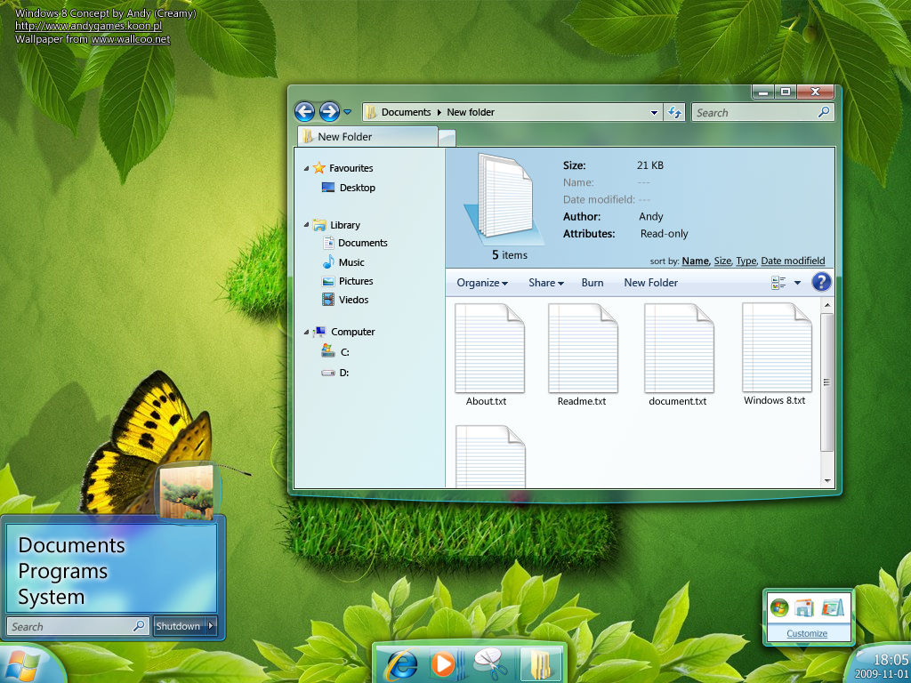 Windows 8 Concept PSD by Creamy-Andy on DeviantArt