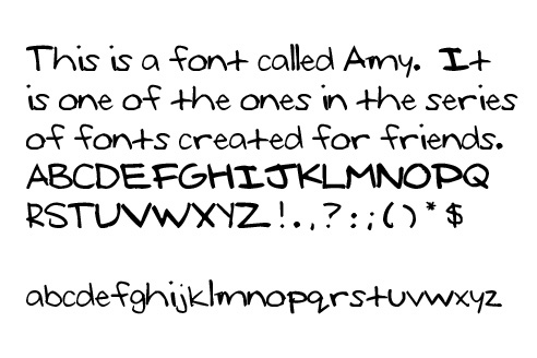 Amy Font by tokyolux on DeviantArt