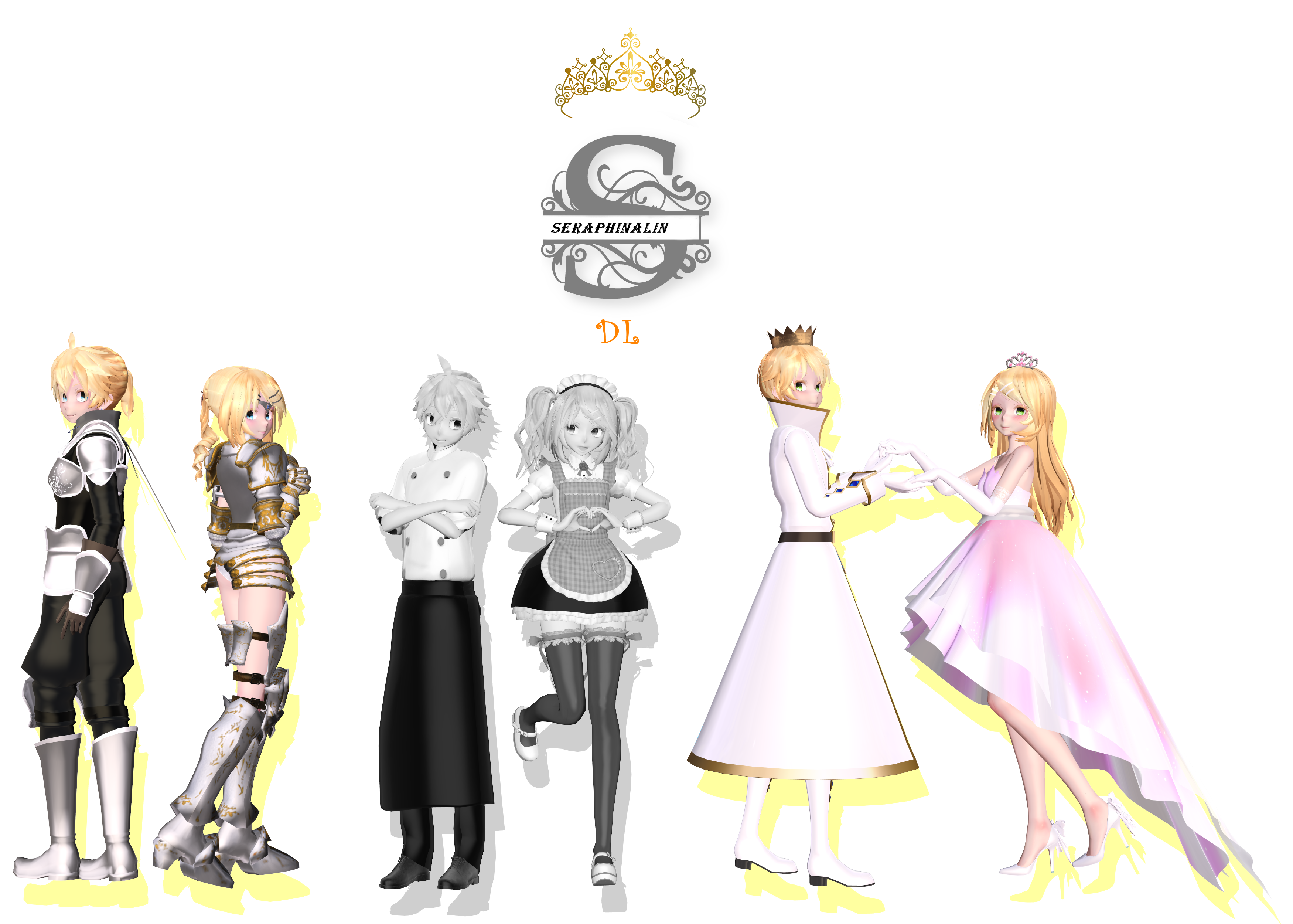 Tda Len X Rin PAck : DL !!! by Evelyn-sama on DeviantArt