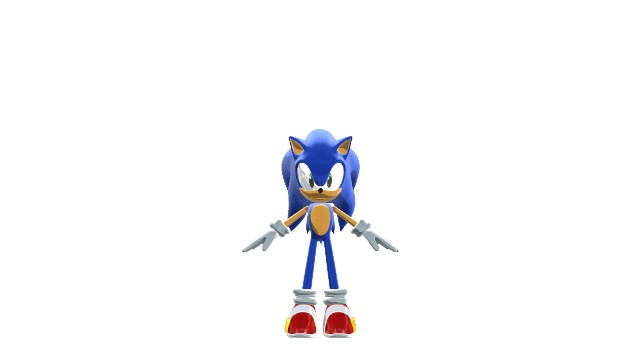 SSB4 3DS Version Sonic (model DL) by peachysilver on DeviantArt