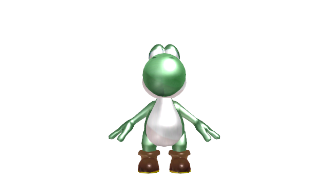SSBB Version Yoshi (model DL) by peachysilver on DeviantArt