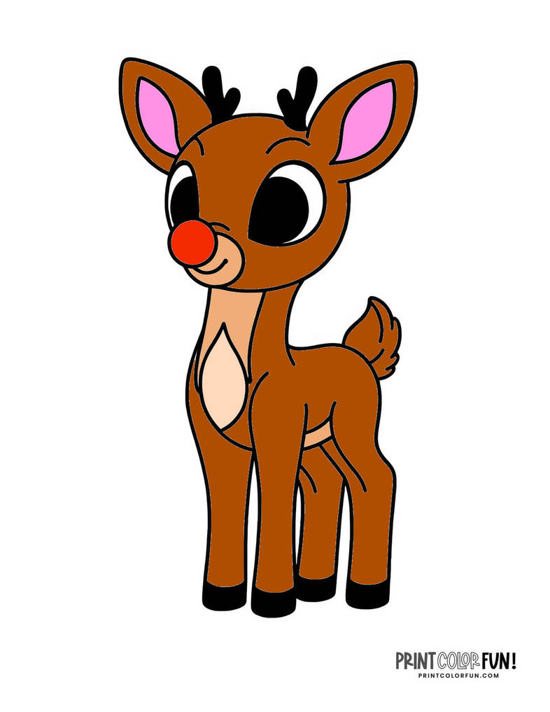 Rudolph the Red-Nosed Reindeer coloring by Wisteriaflow4500 on DeviantArt