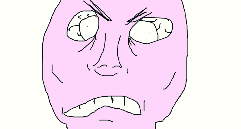 angry pink guy idk by peeweeinthehouse on DeviantArt