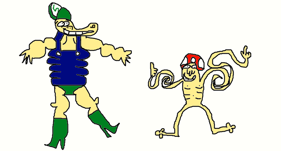 luigi and toad by peeweeinthehouse on DeviantArt