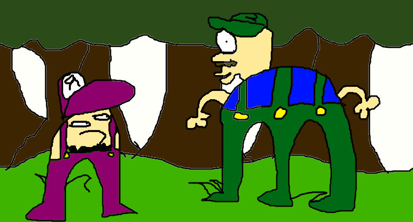 waluigi and luigi have a walk in the woods by peeweeinthehouse on ...