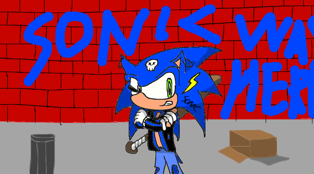 Punk Sonic by AestheticCyrus on DeviantArt