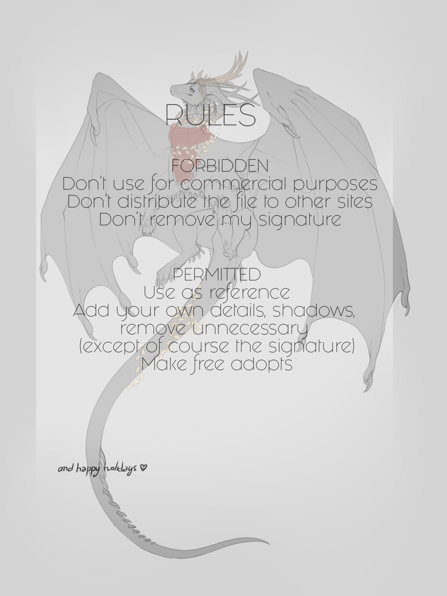 Dragon | F2U Base by Haskiens on DeviantArt