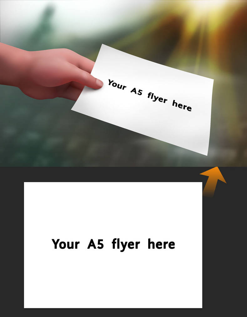 Free A5 flyer preview template by Lafajev on DeviantArt