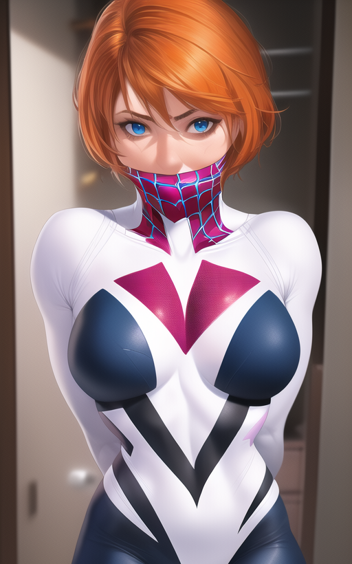 [AI] Spider-Alice Captured! by TapeAce on DeviantArt