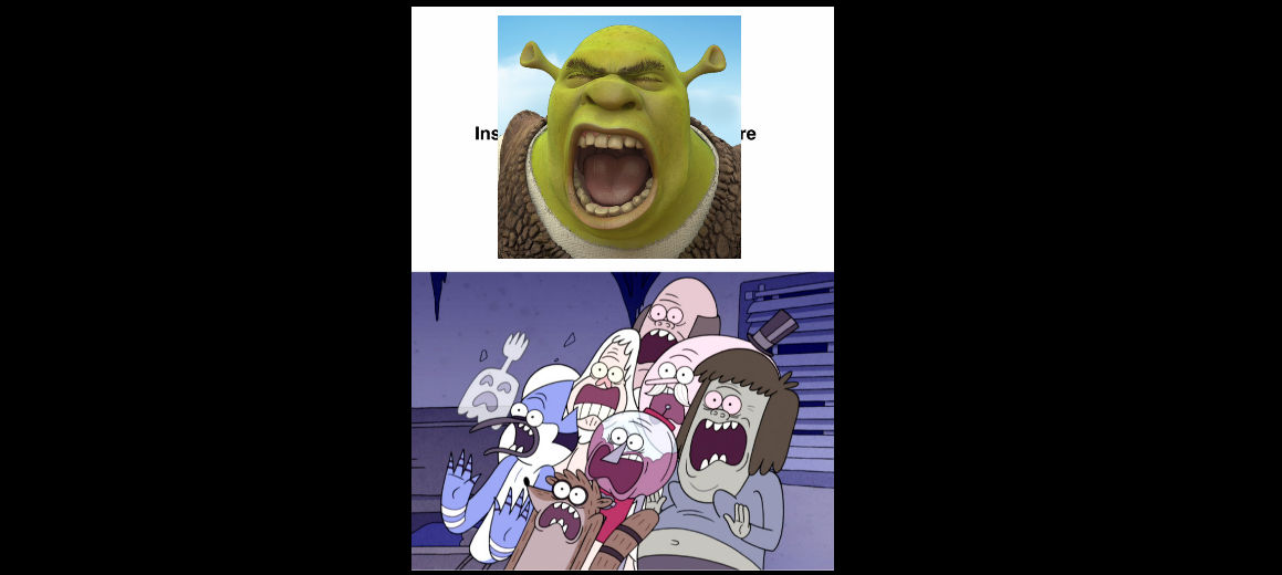 Shrek roars at the Park Workers by cyborg802 on DeviantArt