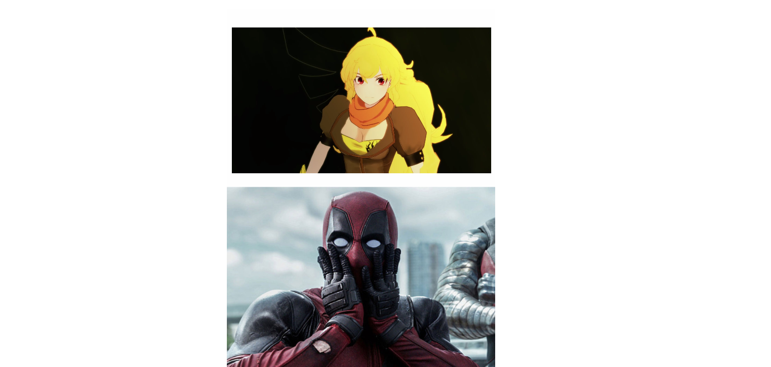 Deadpool gasps at Angry Yang by cyborg802 on DeviantArt