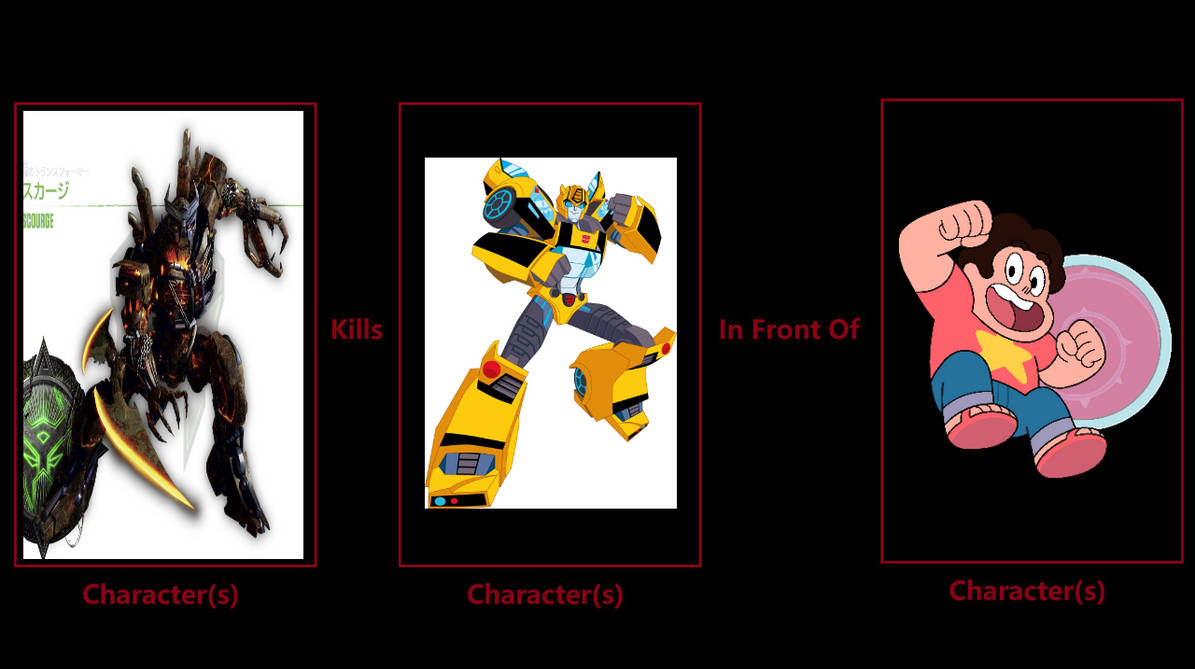 Scourge kills Bumblebee in front of Steven by cyborg802 on DeviantArt