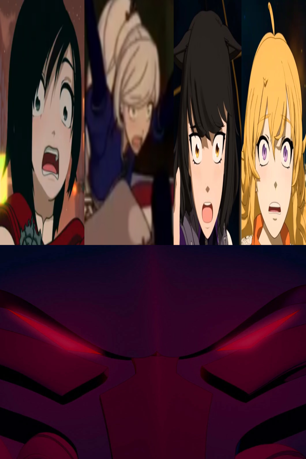 Team RWBY scared of the Leviathan by cyborg802 on DeviantArt