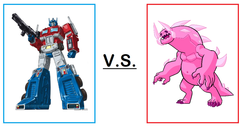 Optimus Prime vs. Monster Steven by cyborg802 on DeviantArt