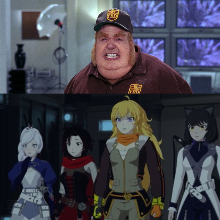 Fat Bastard rants at Team RWBY by cyborg802 on DeviantArt