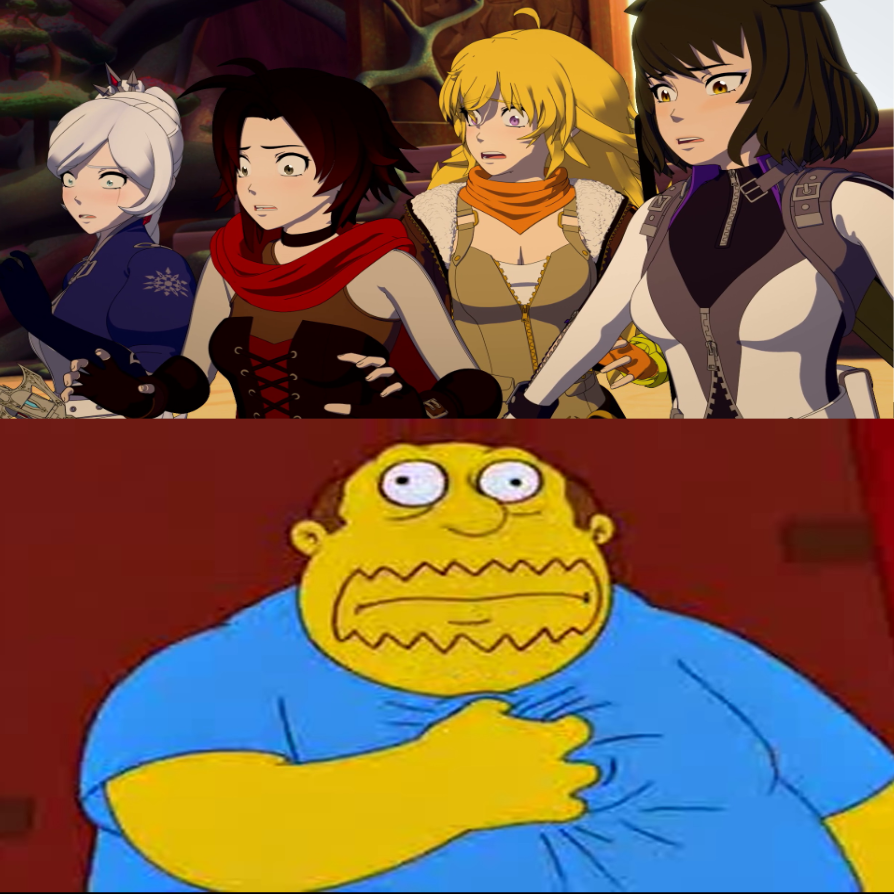 Team RWBY reacts to Comic Book Guy's heart attack by cyborg802 on ...