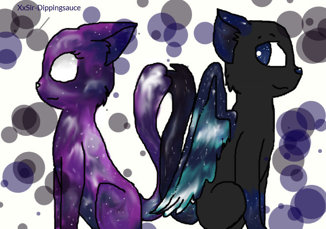 Space kitties (commission) by KaitouSpade on DeviantArt