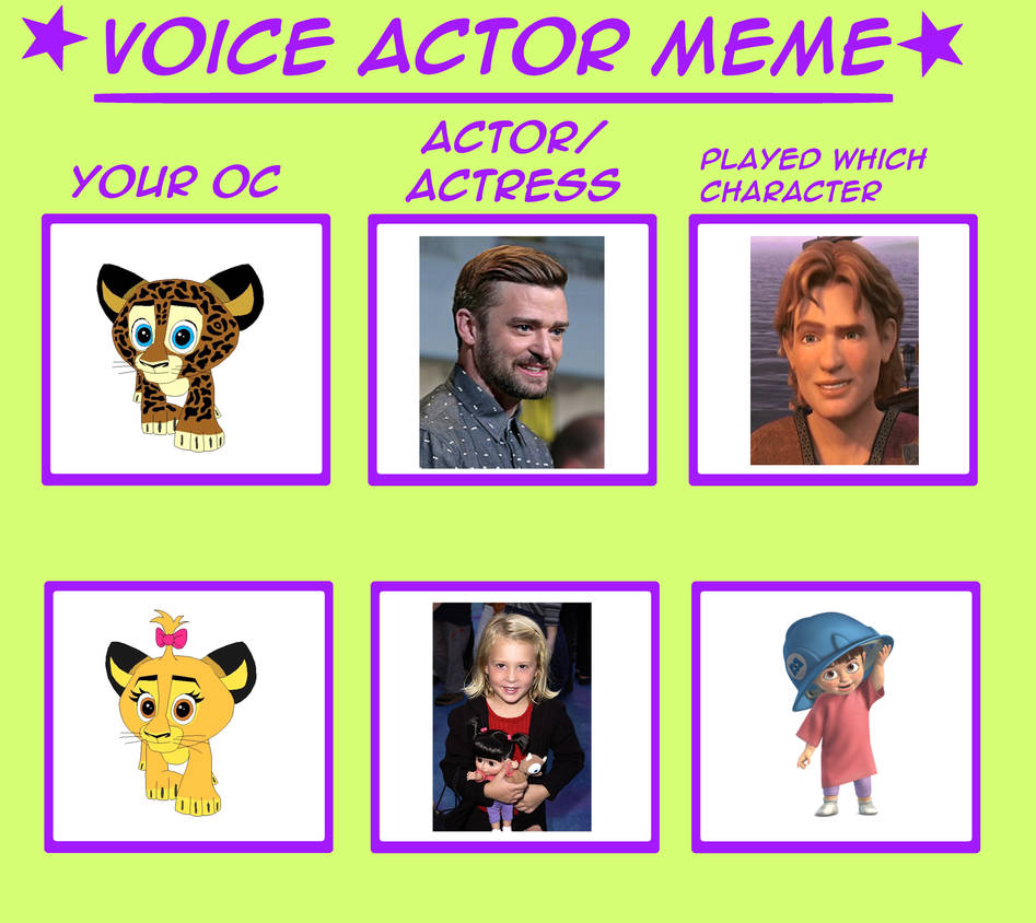 Voice Actors Meme by TayaCalder on DeviantArt