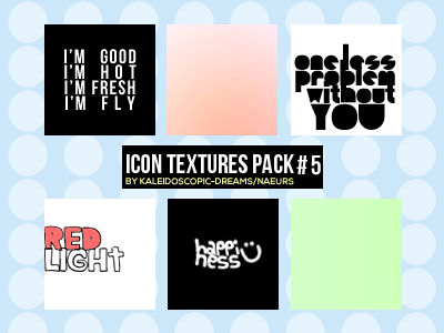 Icon Textures: Pack #5 by Kaleidoscopic-Dreams on DeviantArt