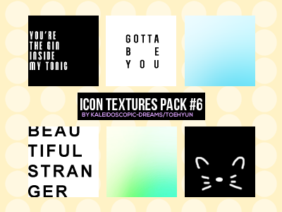 Icon Textures: Pack #6 by Kaleidoscopic-Dreams on DeviantArt