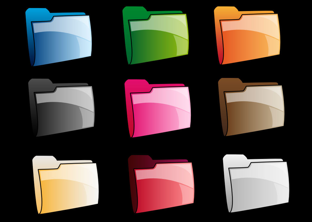 Rainbow folders by ilnanny on DeviantArt