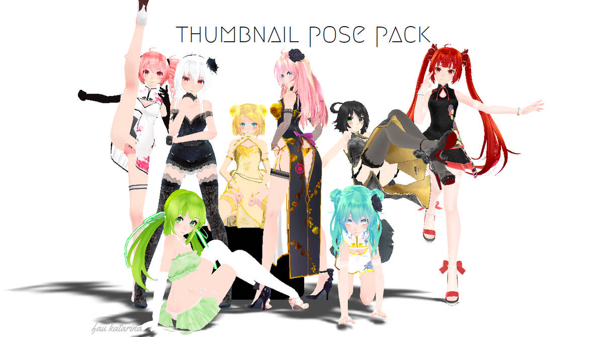 MMD - thumbnail POSE PACK [DL] by FauKataa on DeviantArt
