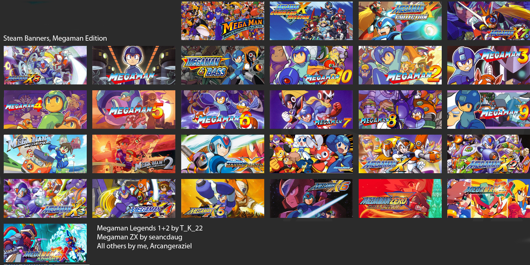 Steam Banners Megaman Edition by ArcAngeRaziel on DeviantArt