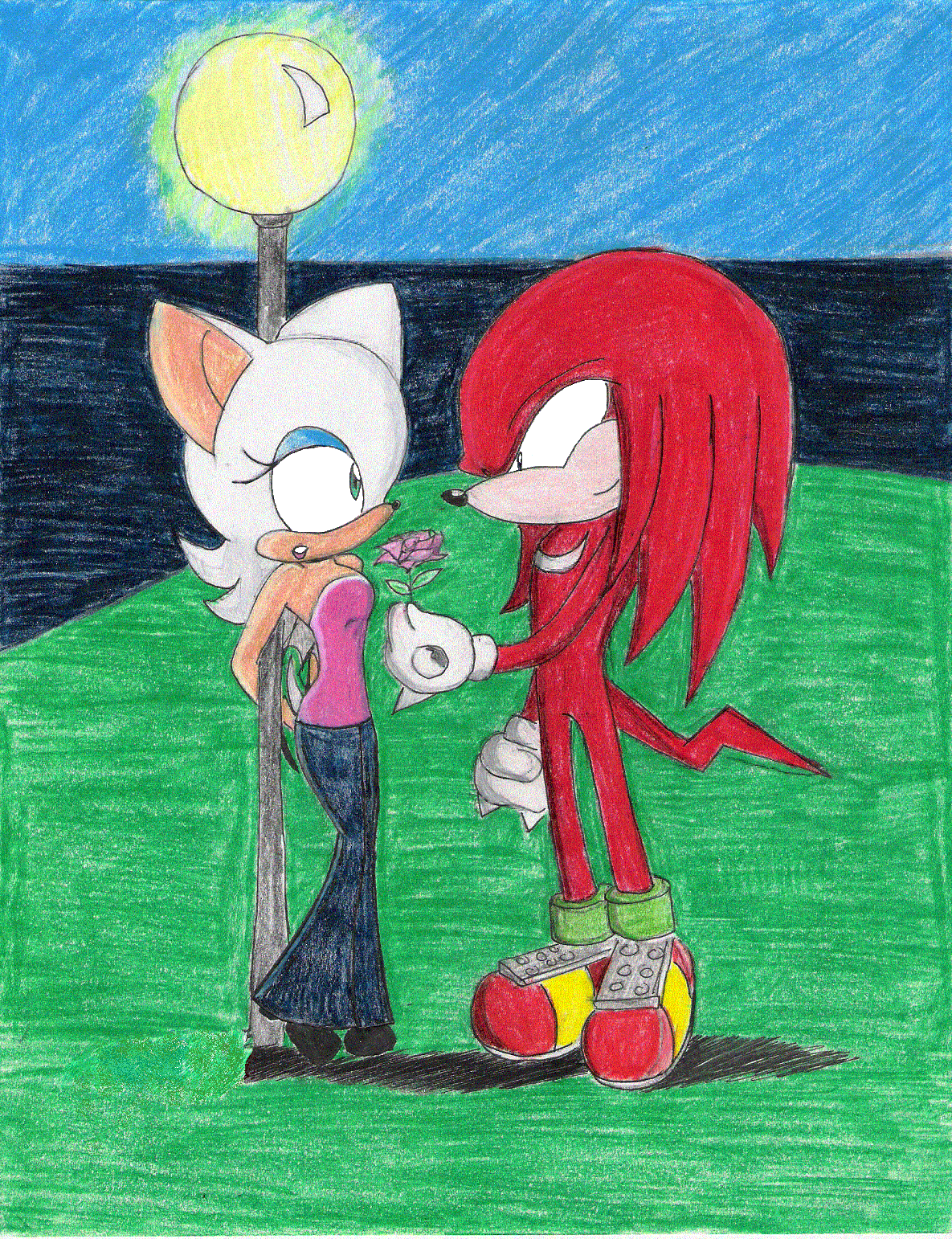 Human Knuckles and Sonic by SammySmall on DeviantArt
