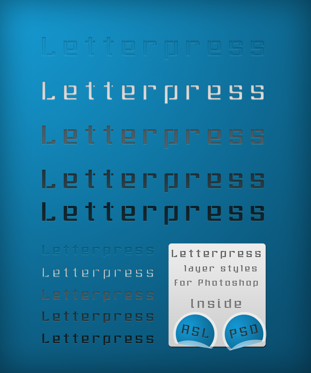 Letterpress Layer Styles by Idered on DeviantArt