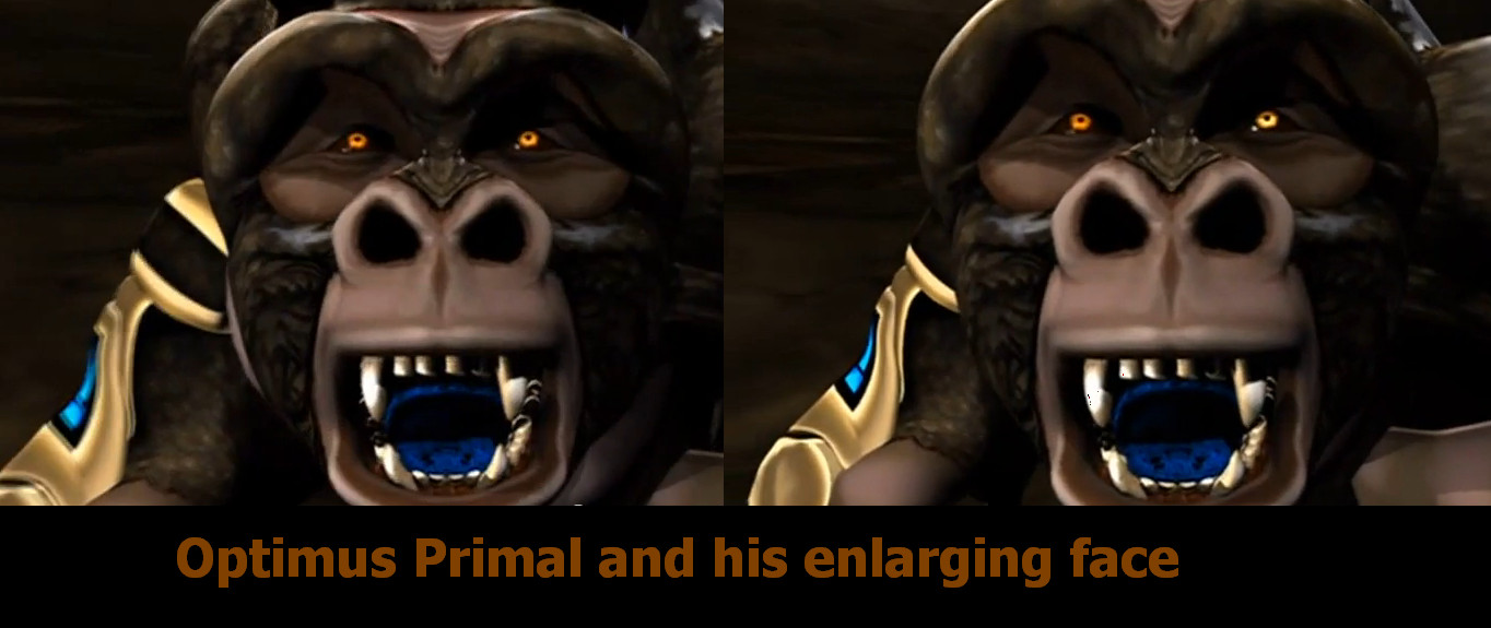 Optimus Primal and his enlarging face by 13Vampirella on DeviantArt