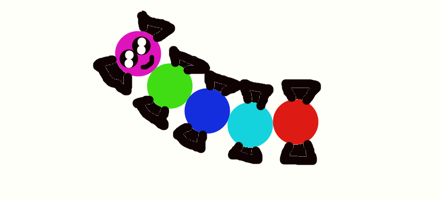 2 point candy monster/ candy centipede adoptable by octomarine49 on ...