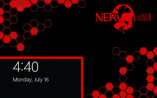Windows 8 NERV lockscreen by Hikikomori-Otaku on DeviantArt