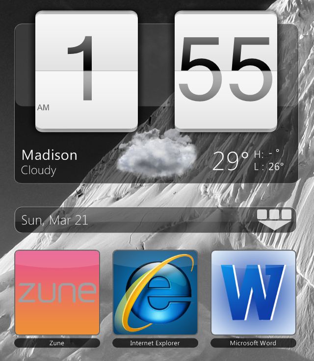 Windows Sense - Clock Only by BinaryInk on DeviantArt