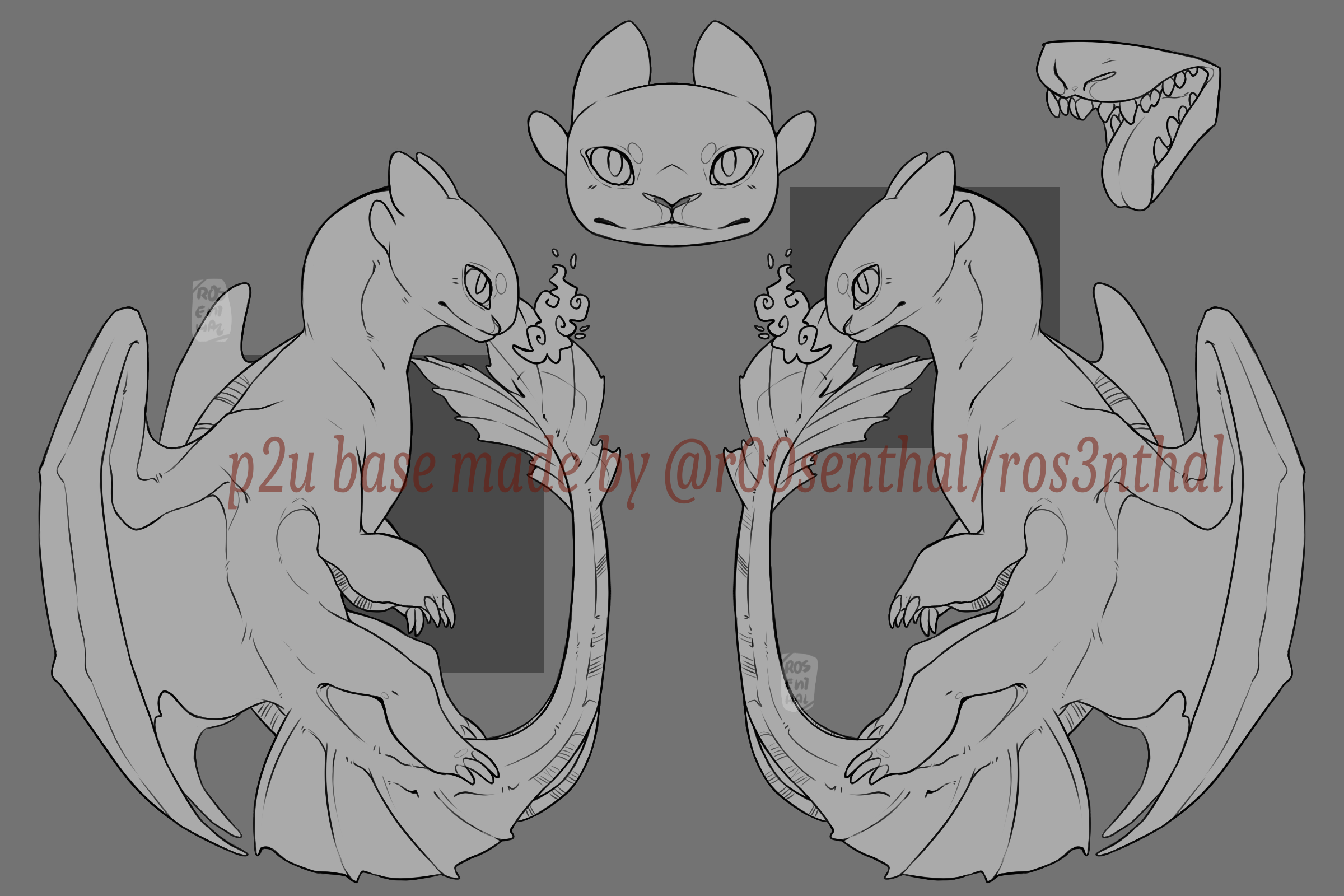 Lifgt Fury p2u reference base by Ros3nthal on DeviantArt