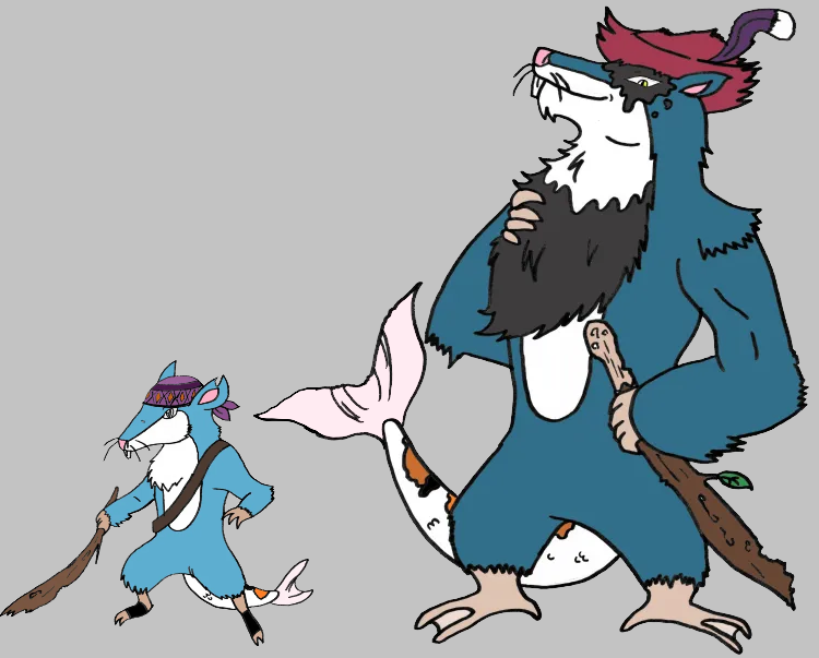 fakemon: Ratmate and Ratbeard! it's evolution! by Fedupartist on DeviantArt
