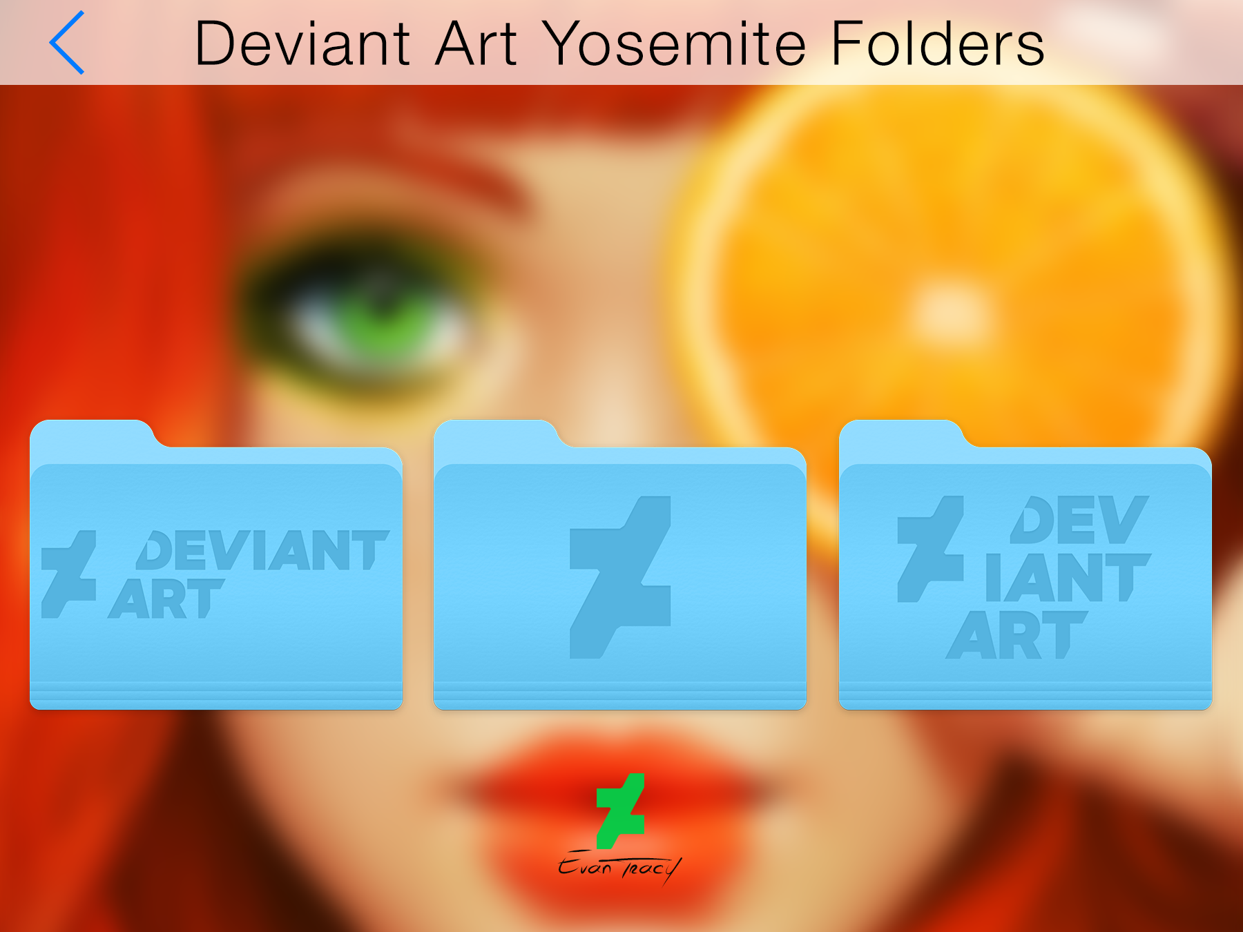 Deviant Art Yosemite Folders by TraceDesign on DeviantArt