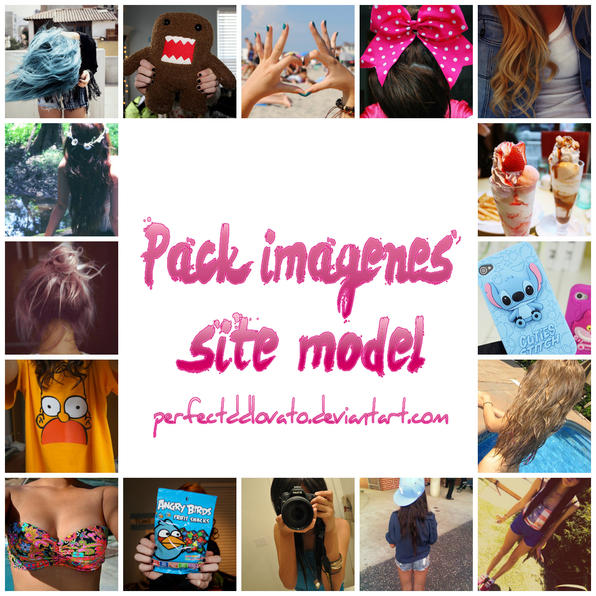 Pack imagenes site model. by Perfectddlovato on DeviantArt