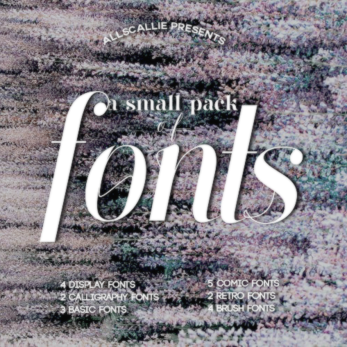 Mini Fonts Pack By Allscallie by allscallie on DeviantArt